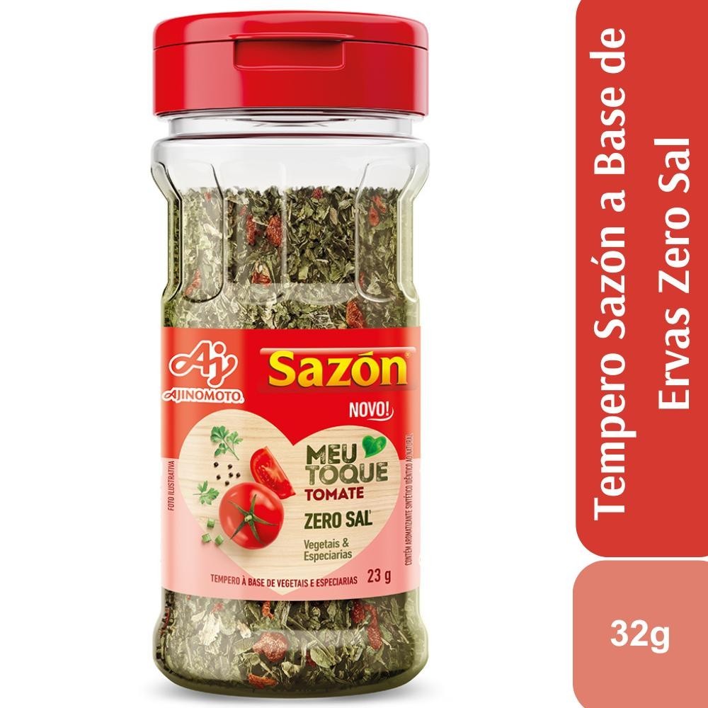 Tempero SAZÓN® Meu Toque Tomate 23g | Shopee Brasil