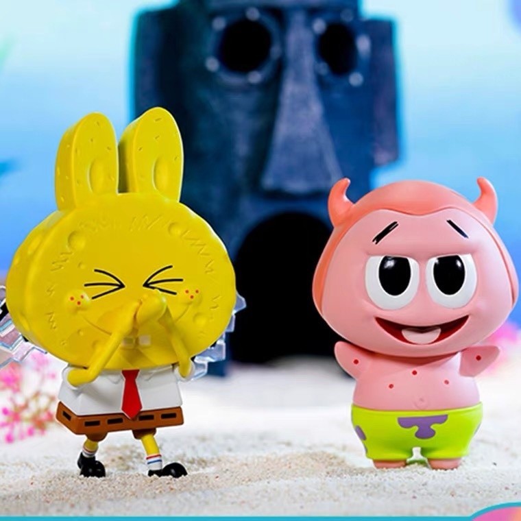 Labububu LABU LABU SpongeBob SquarePants Series Popmart Popmart Caixa ...