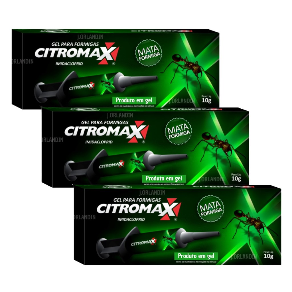 3 Gel Mata Formigas 10g Formicida Formigel Não Tóxico e Sem Cheiro Kit ...