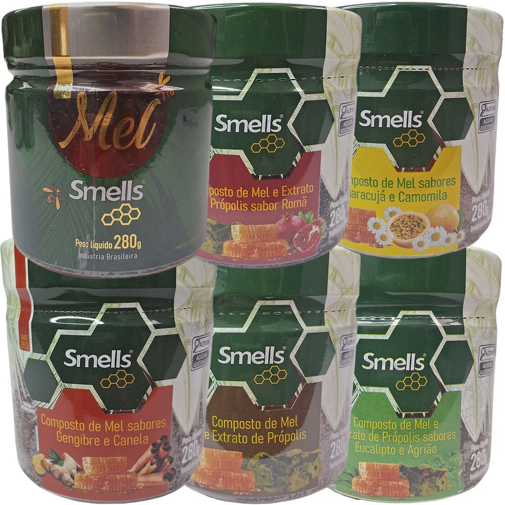 Pote Mel Natural Saborizado Aliva Garganta Aromatizado Extrato De ...