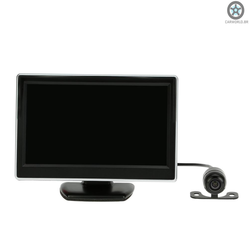 Monitor De Display LCD TFT De 5 Polegadas Sistema Reverso De Backup De ...