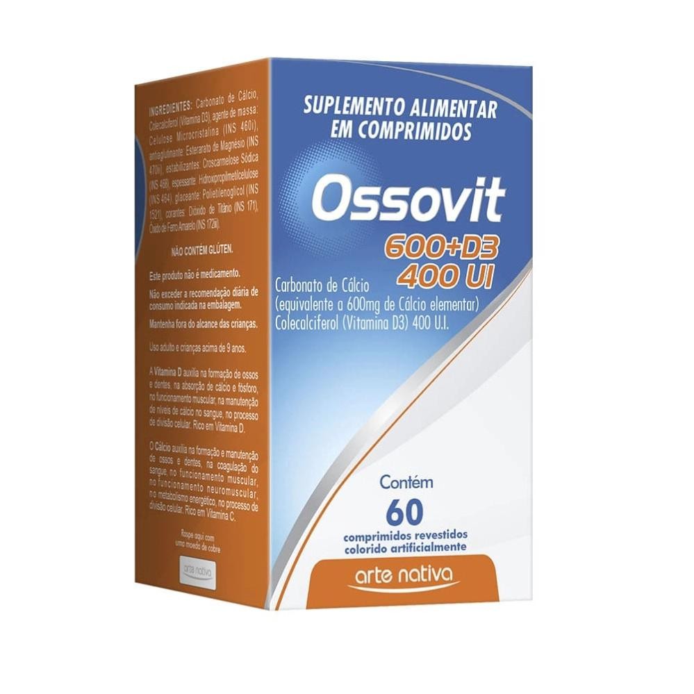 Suplemento Alimentar Ossovit 60 Comprimidos | Shopee Brasil