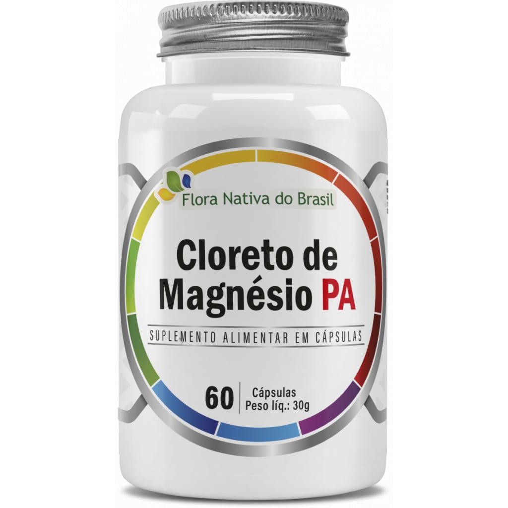 CLORETO de Magnésio PA 500mg - 90 Cápsulas - Suplemento Mineral | Shopee Brasil