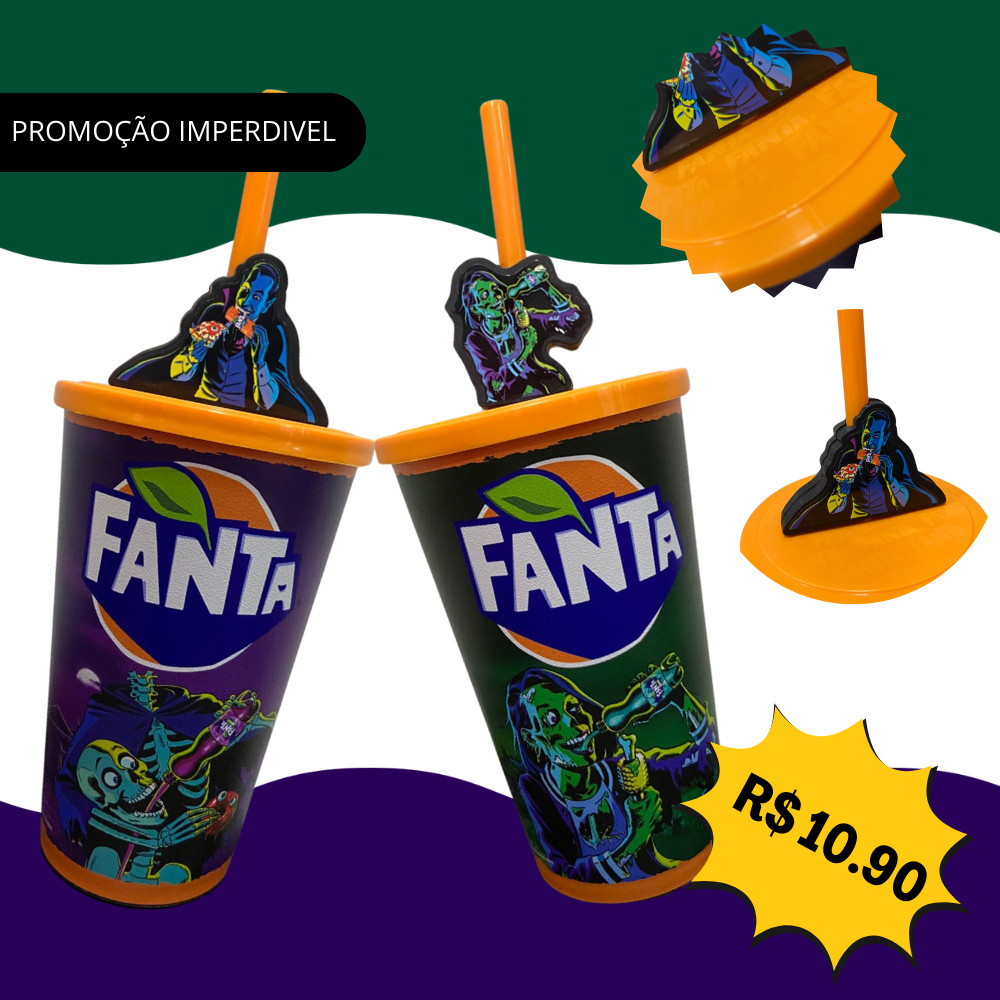 Copo Oficial Da Fanta Hallowen | Shopee Brasil