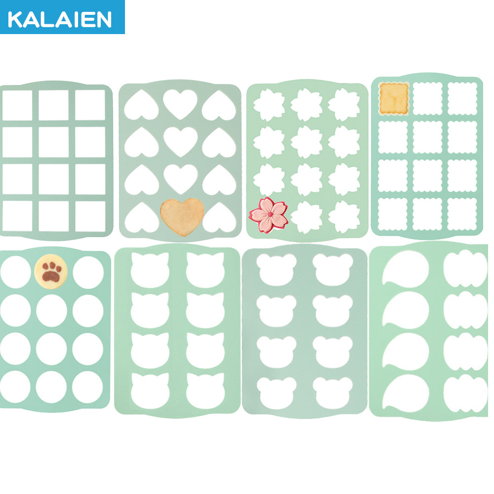 KALAIEN 4PCS/Set Molde de Silicone para Biscoitos Cracker Amantes ...