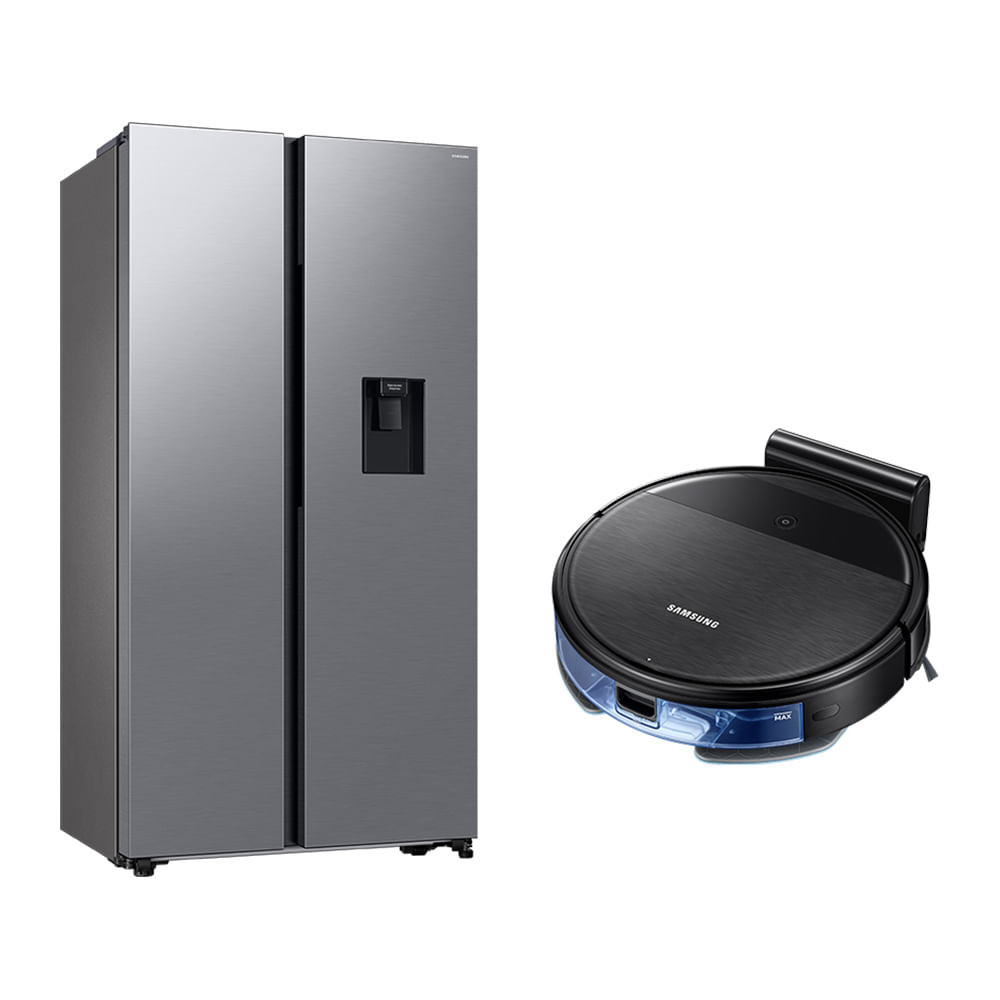Geladeira Side by Side SmartThings Samsung RS57 Inox 560L 127V ...