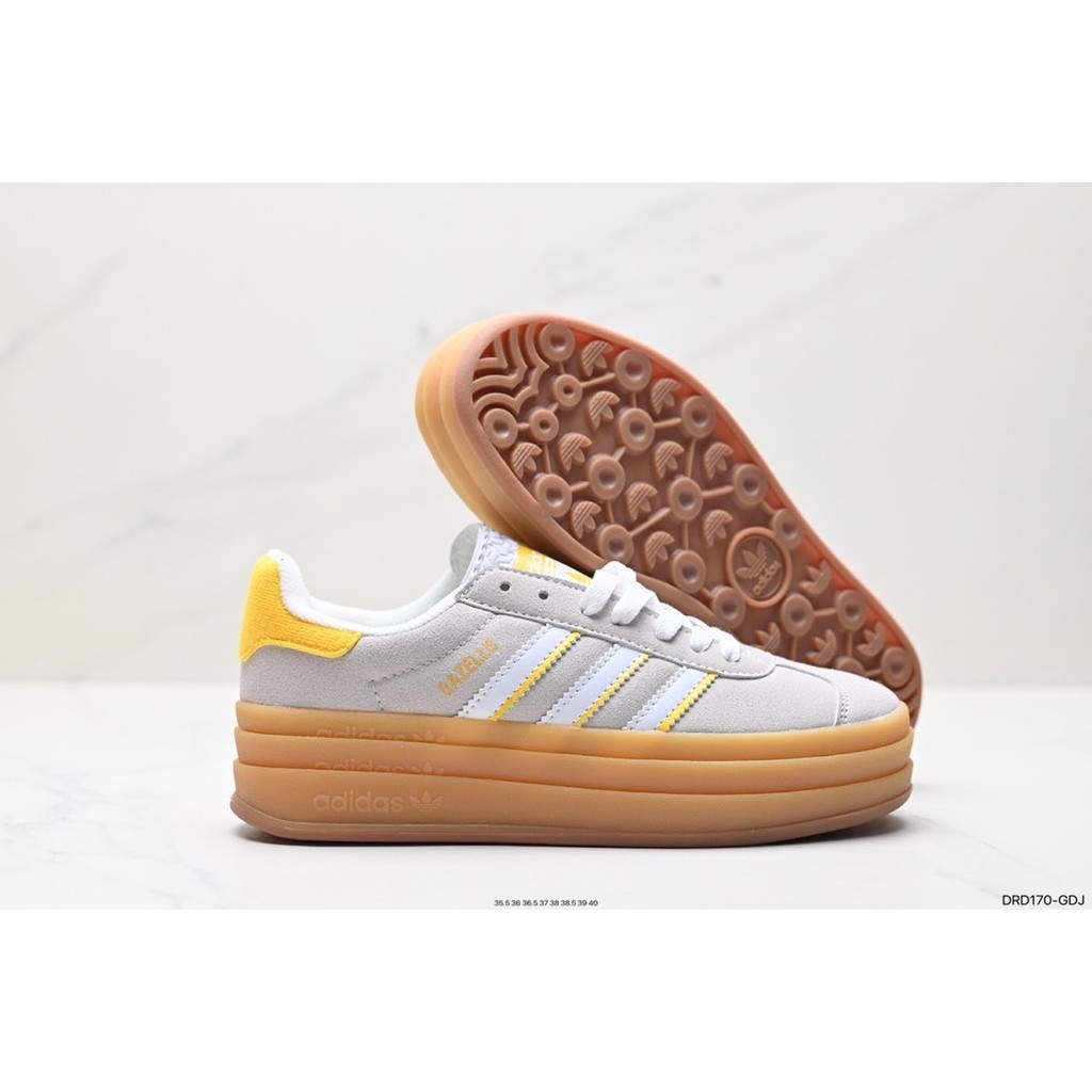 100 % original AD Originais Gazelle Bold W Baixo Topo Grosso Altura ...