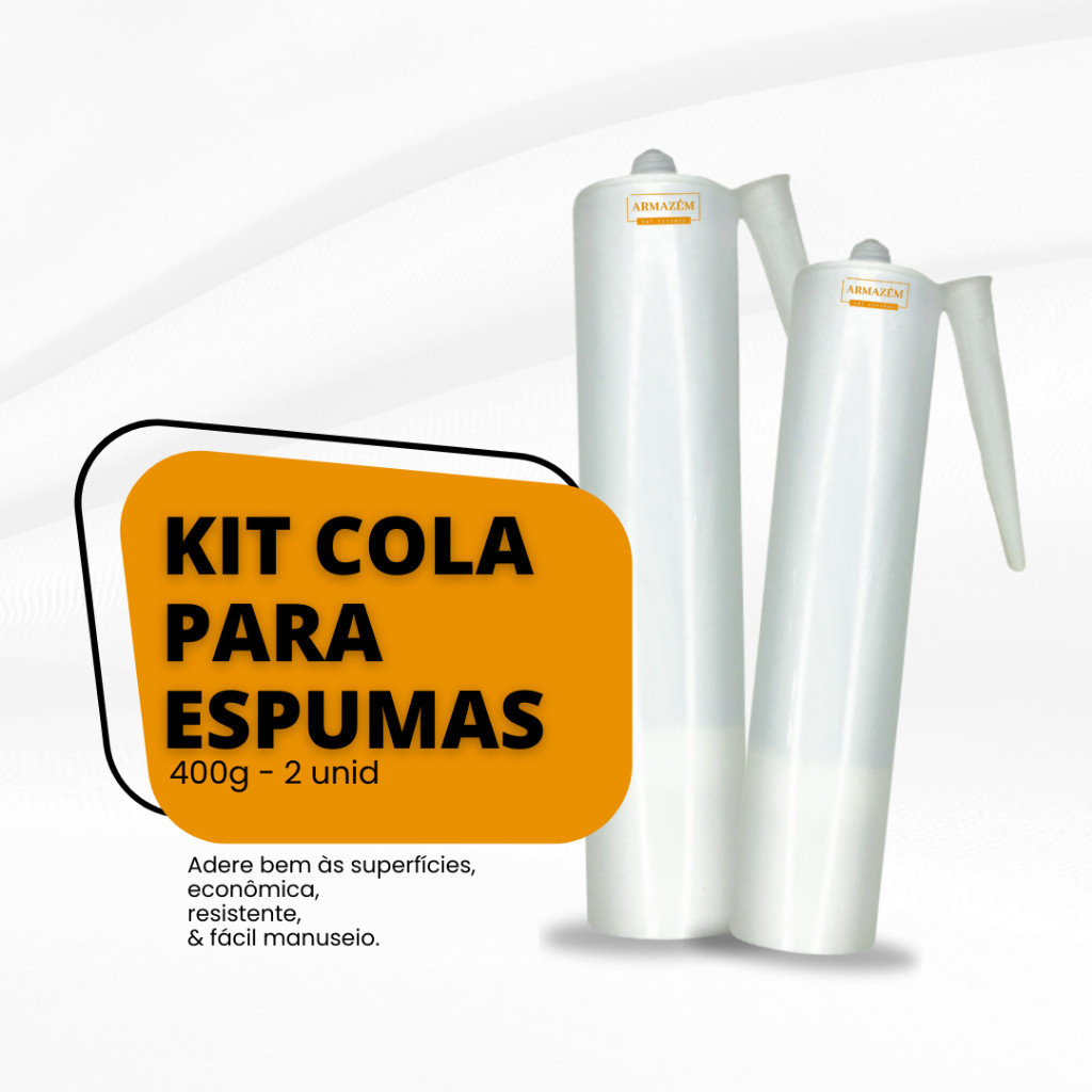 Kit 2 Unidades Cola Para Espuma Isolamento Acústico 400g | Shopee Brasil