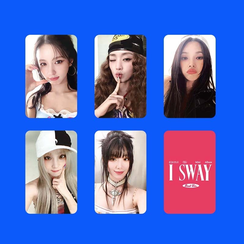5-8pcs/set GIDLE I SWAY Lomo Card 7th Mini Album Photocards YUQI MINNIE ...