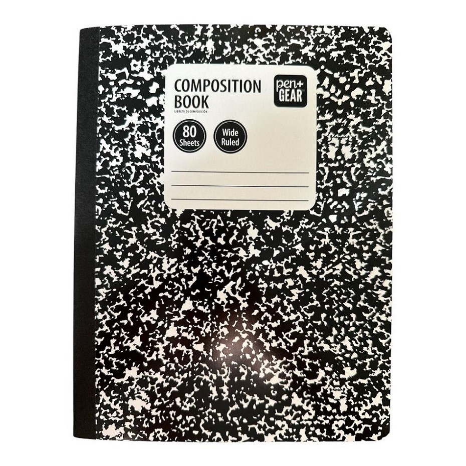 Pen + Gear Composition preto clássico 80 fls-Cad americano | Shopee Brasil