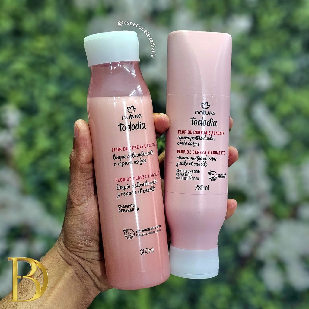 NATURA TODODIA - FLOR DE CEREJA E ABACATE SHAMPOO 300ML + CONDICONADOR ...