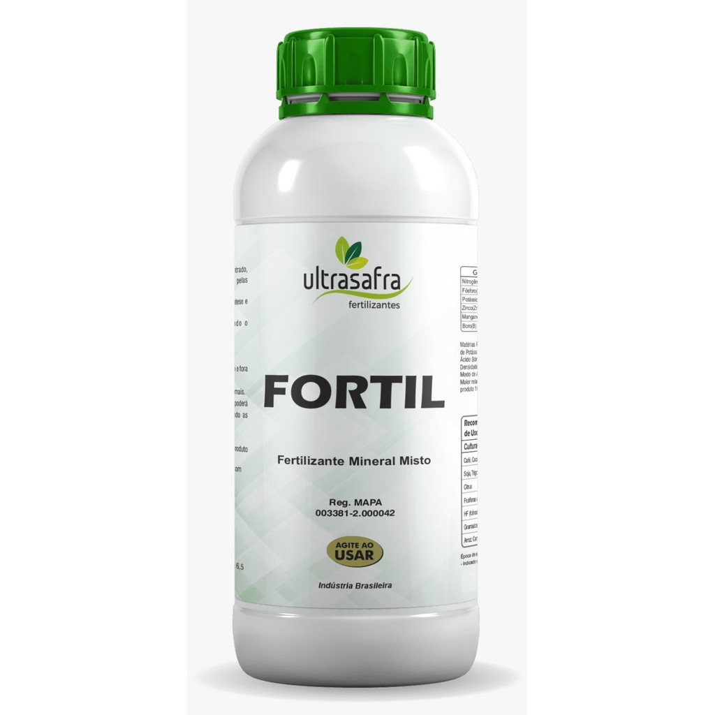 Fertilizante Completo Aplicação Foliar Pra Todas Culturas 1L Fortil ...