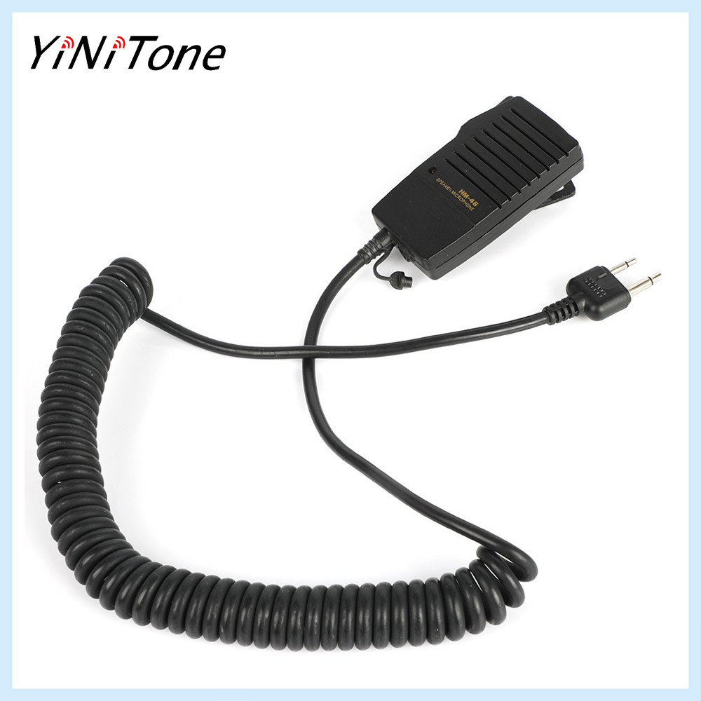 HM-46 3.5mm Fone De Ouvido Portátil Ombro Alto-Falante Microfone Para ...