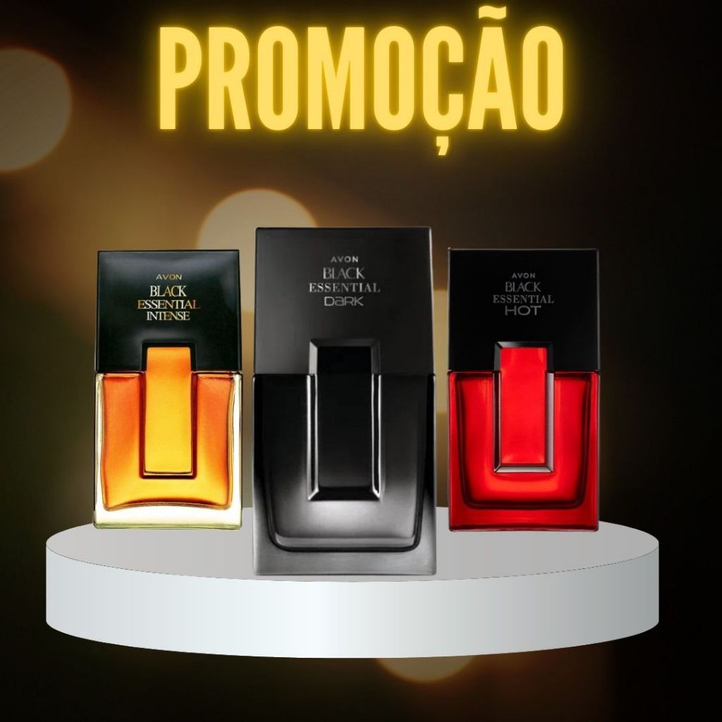 Conjunto de 3 perfumes Black Essential Intense, Black Essential Dark ...
