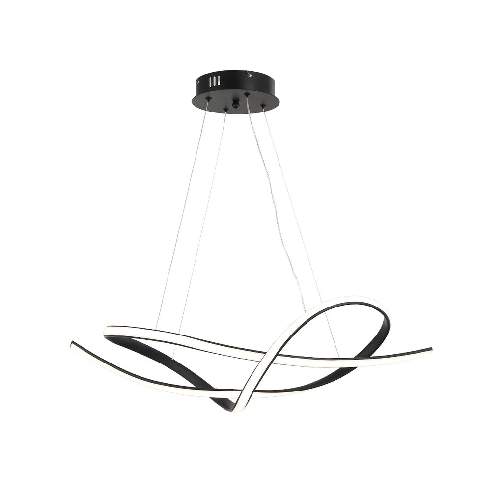 Luminaria Pendente Led Eva 36w 3000K/6500K Preto Avant | Shopee Brasil