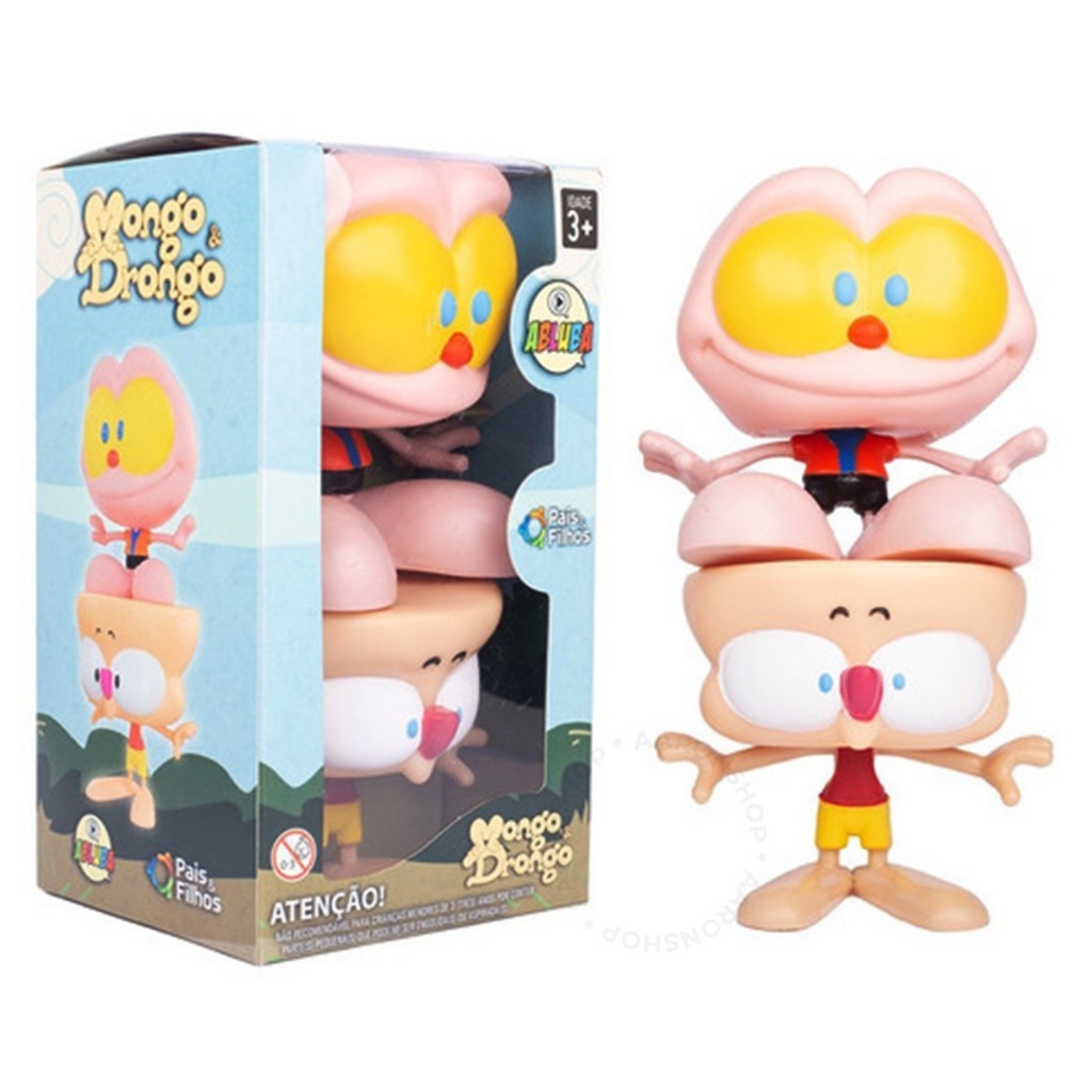 Boneco Mongo e Drongo Abluba Figura de Ação Divertida e Colecionável ...
