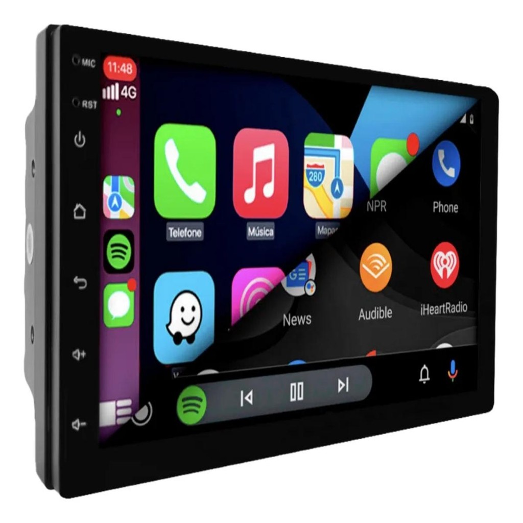 Central Multimidia 7 Polegadas H-tech 2gb 32gb Android Auto Carplay Sem Fio Gps Ht-7210ca ...