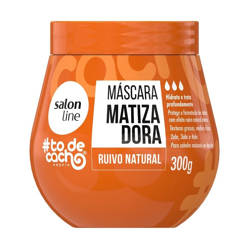Creme Para Tratamento Salon Line 300g Matizador Ruivo Natural | Shopee ...