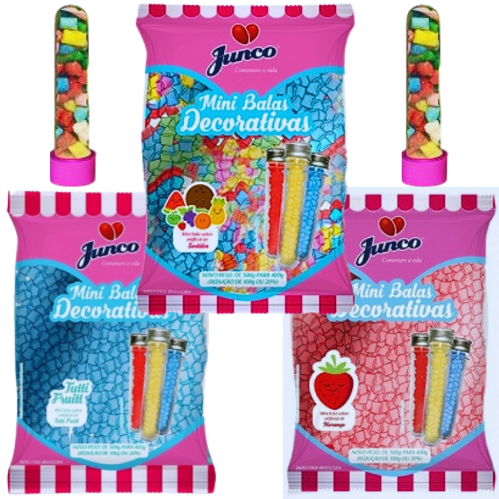 MINI BALA DECORATIVA 400g JUNCO | Shopee Brasil