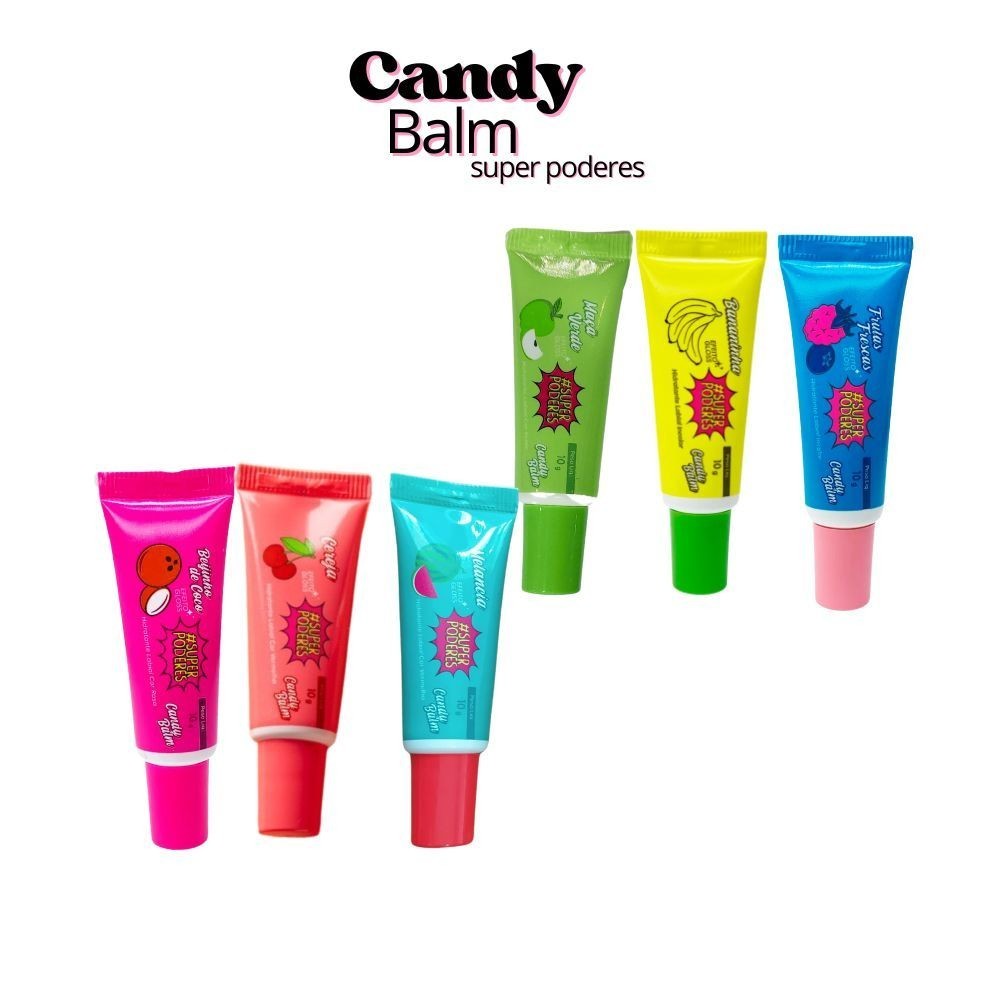 Hidratante Labial Candy Balm Super Poderes | Shopee Brasil