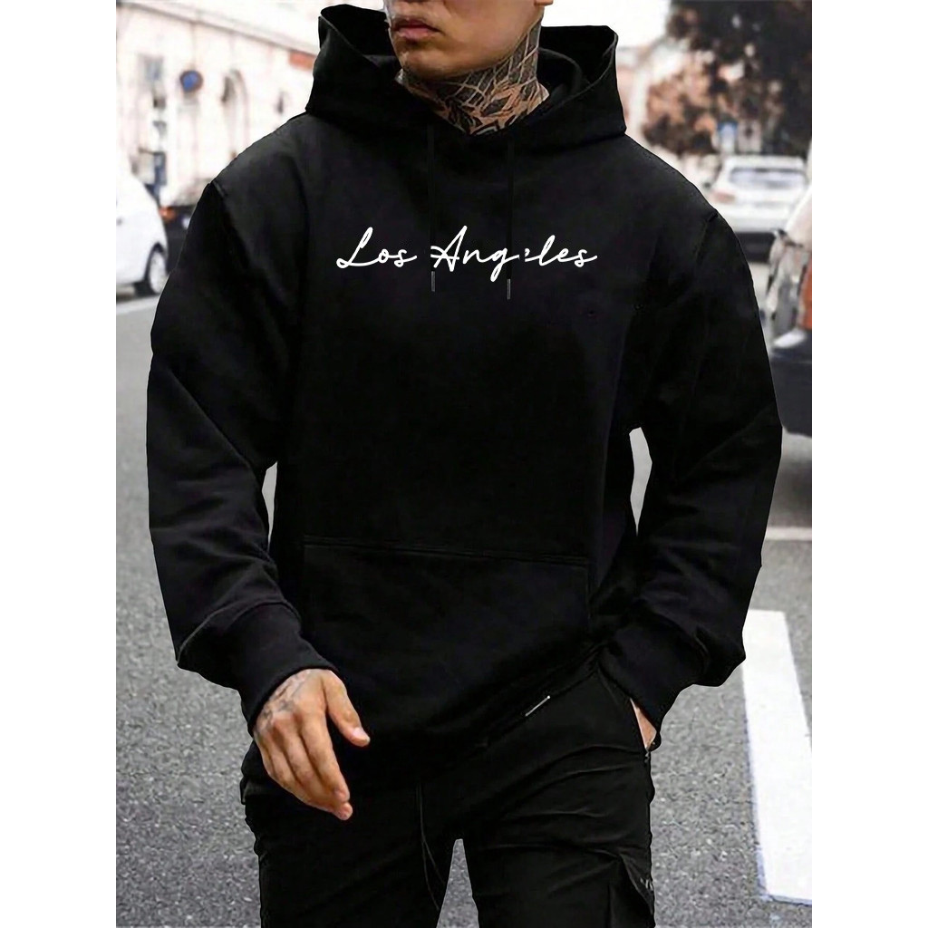Moletom Canguru Unissex Estampa Los Angeles | Shopee Brasil