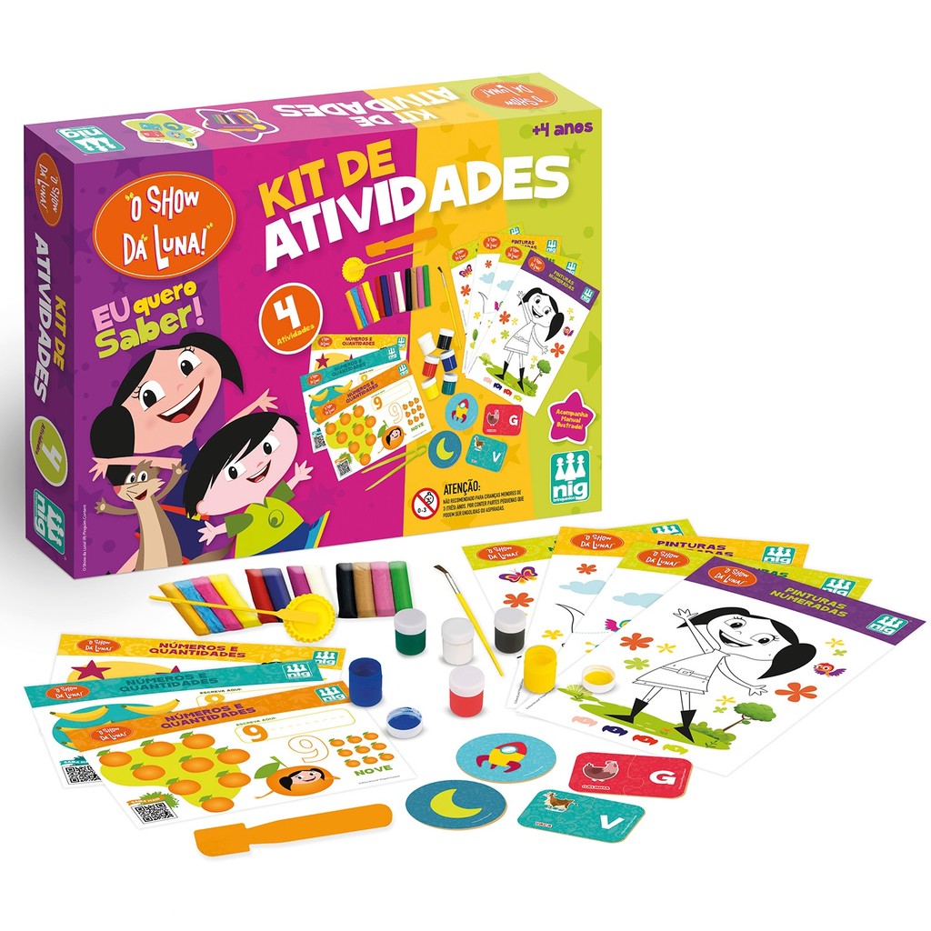 O Show Da Luna Kit De Atividades Educativo Infantil Aprender Letras ...