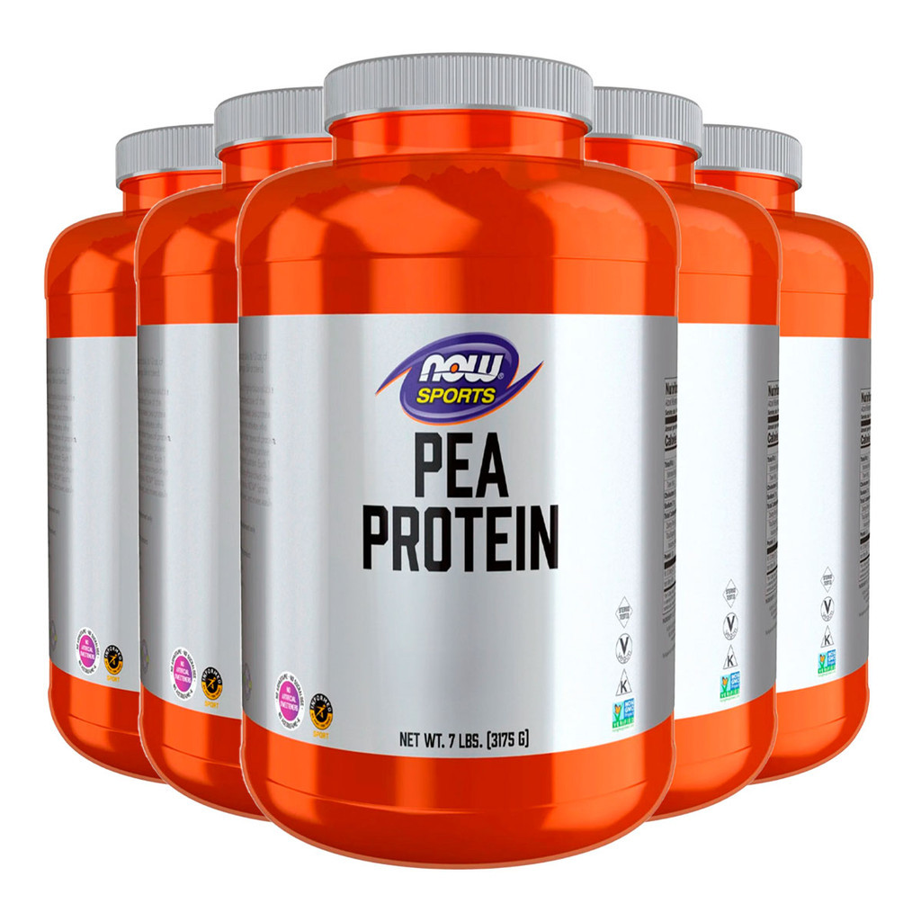 Kit 5x Proteína Pea Ervilhas Now Foods 3175g Puro Importado/Made in Usa ...