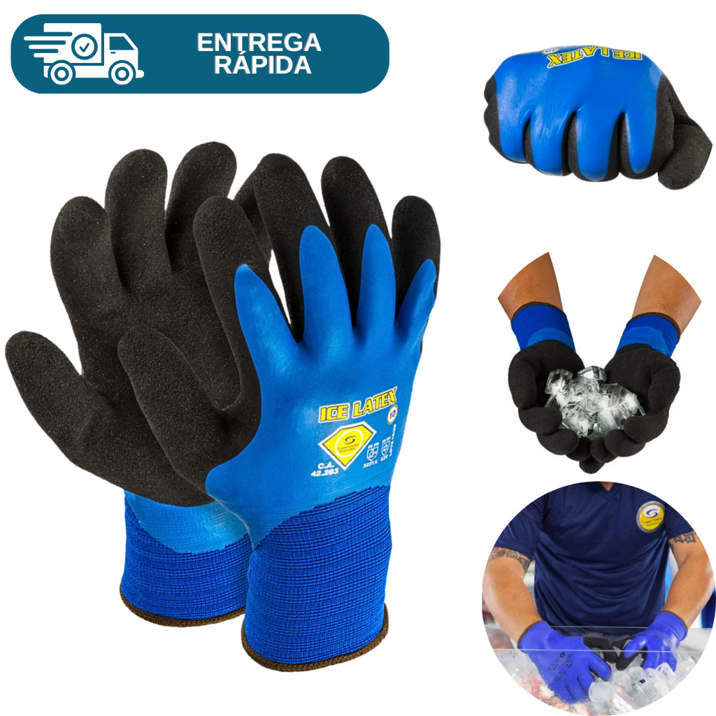 Luva Térmica Baixa Temperatura Profissional Frigorifico Câmara Fria ...