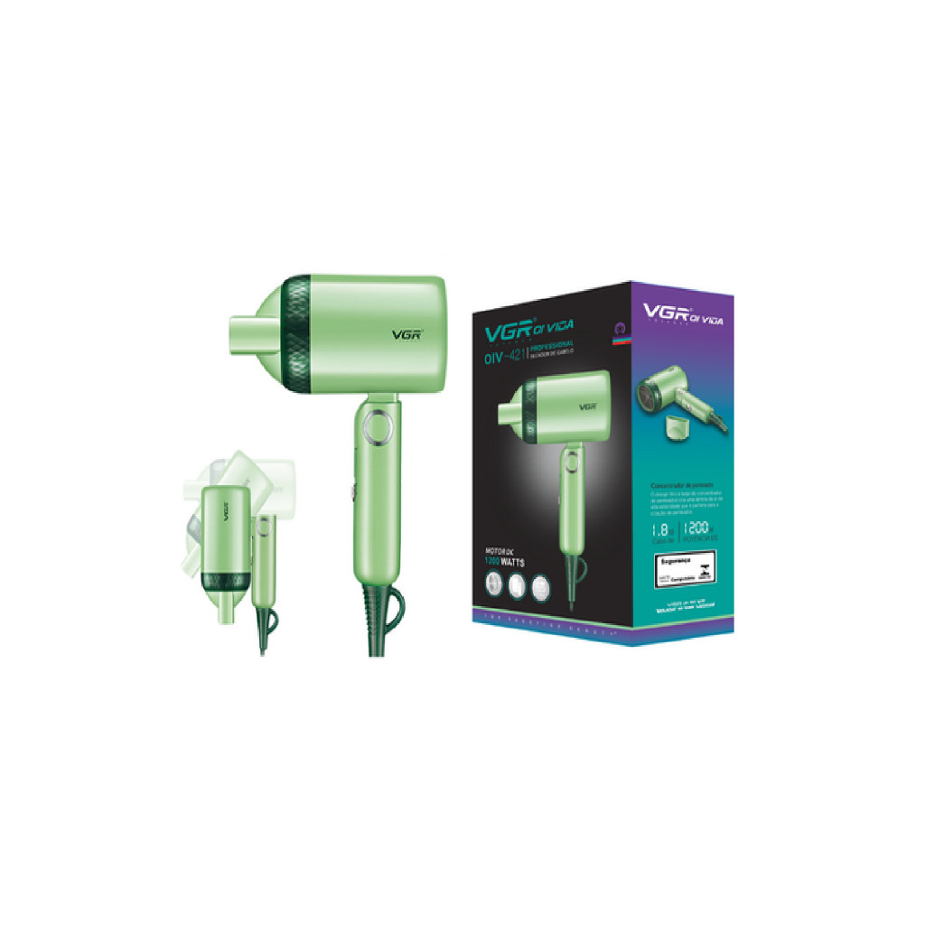 Secador De Cabelo Profissional Bivolt Vgr-421 | Shopee Brasil