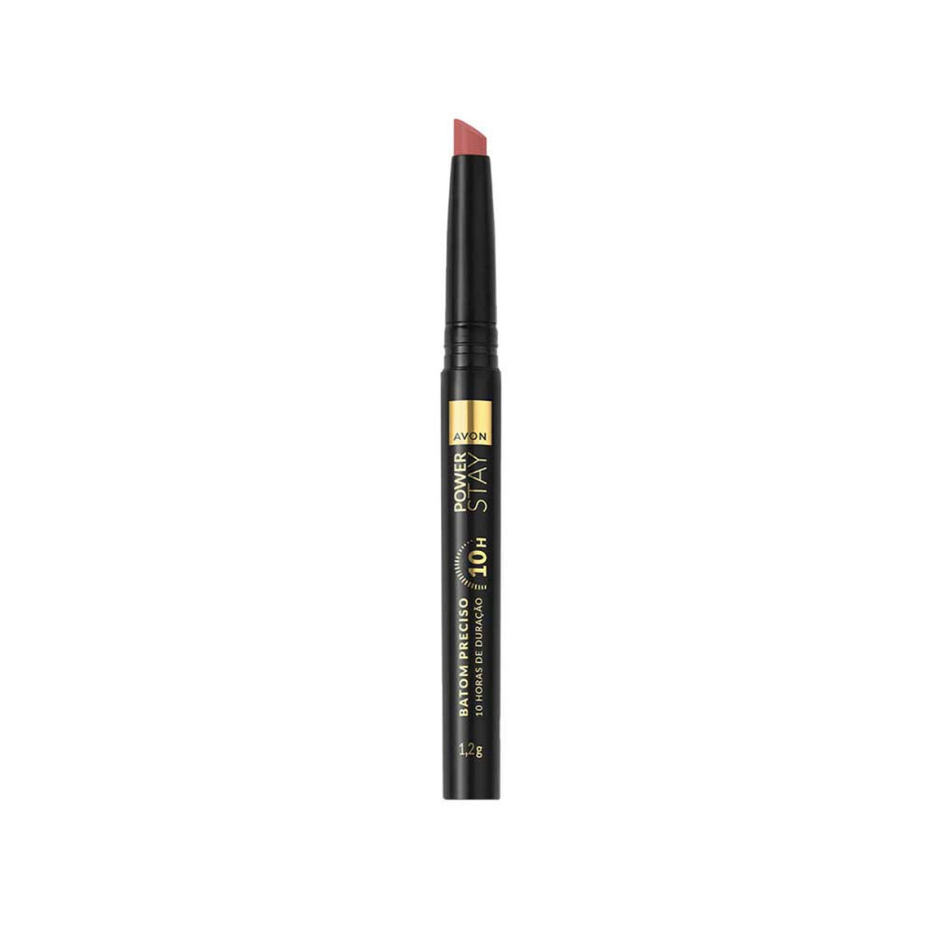 Avon Batom Power Stay Preciso 10H Rose Delicado 1,2g | Shopee Brasil