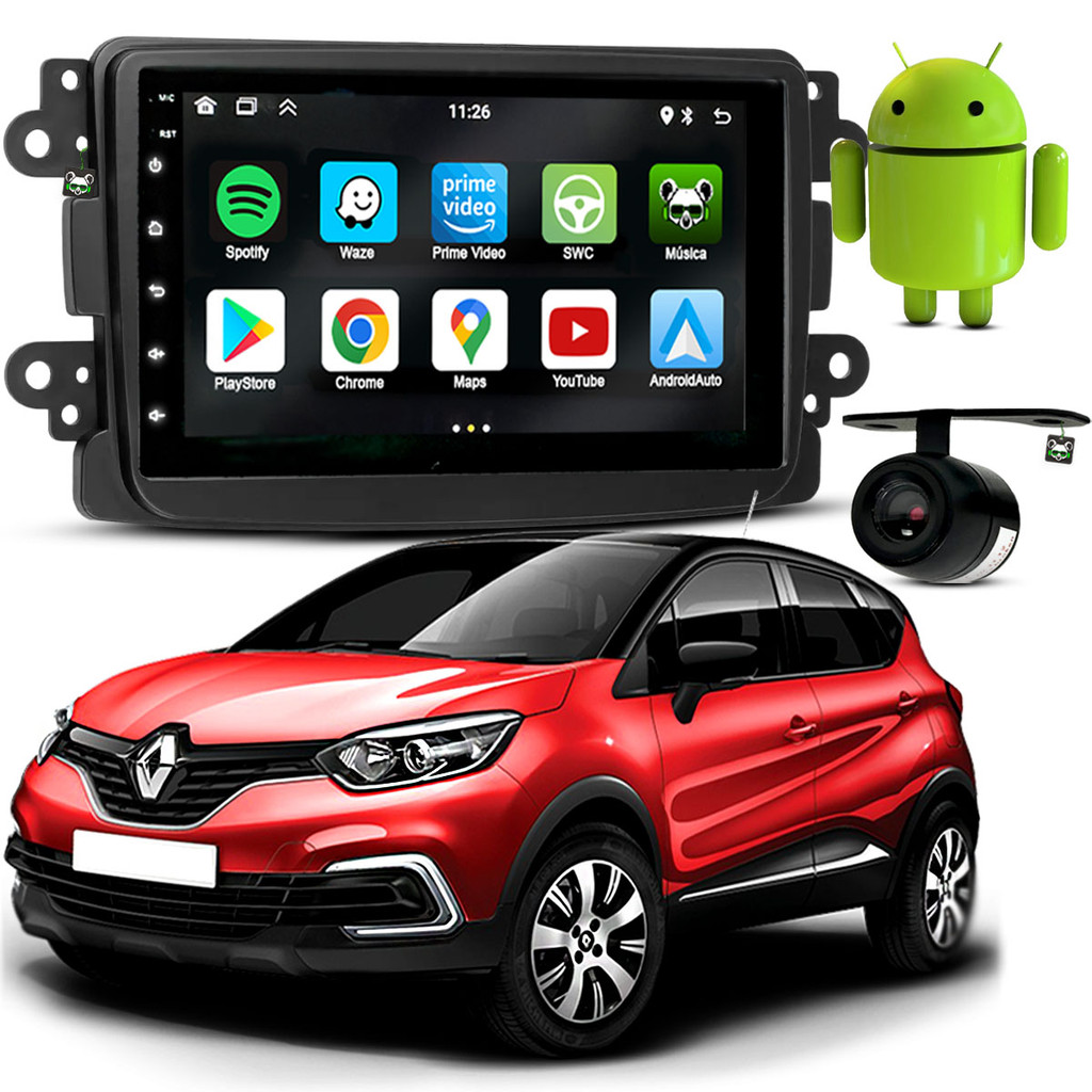 Kit Central Multimidia Android 7 Pol Captur 2011 2012 2013 2014 2015 2016 2017 2018 2019 2020 ...