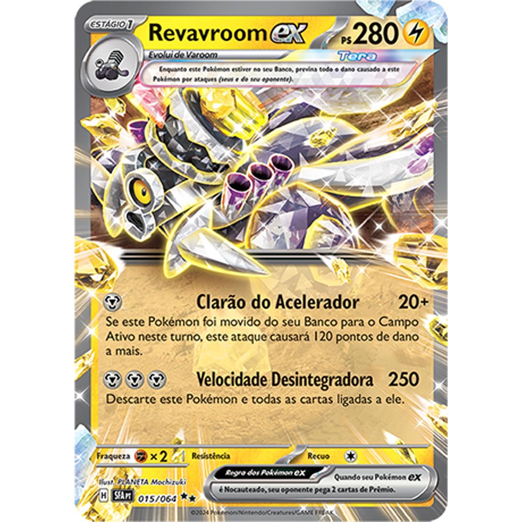 Carta Pokémon - Revavroom Ex 15/64 - Fábulas Nebulosas - Copag | Shopee ...