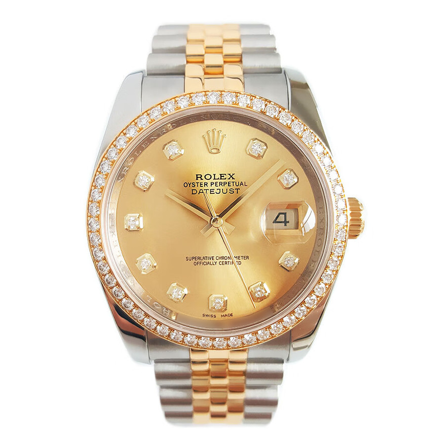 Rolexx relógio masculino diário tipo 18K ouro Original diamante relógio ...