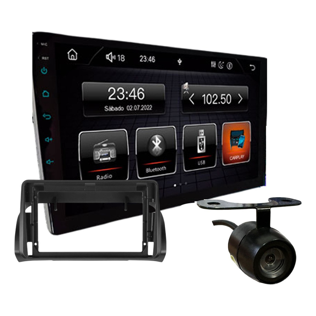 KIT CENTRAL MULTIMIDIA ROADSTAR 9 POL RS908BR SLIM CARPLAY FIAT ARGO 2018 A 2023 | Shopee Brasil