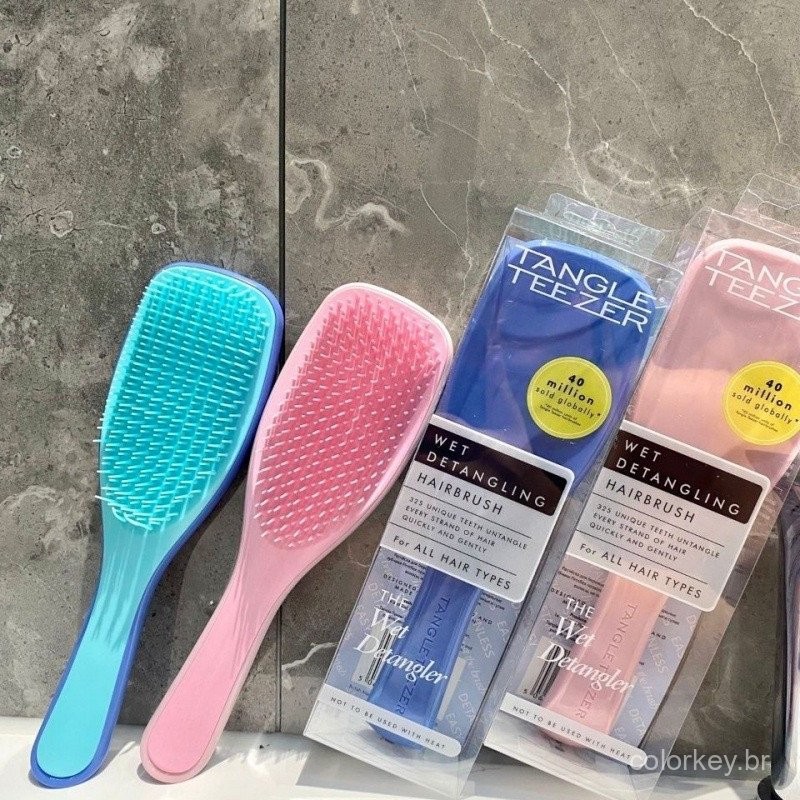 Pente de Massagem Portátil Tangle Teezer e Pente de Cachos Reduz Nós de ...