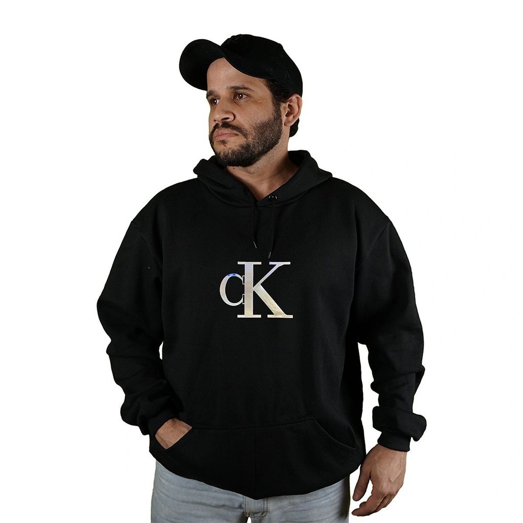 Blusa Moletom Calvin Klein CK Com Capuz Premium | Shopee Brasil