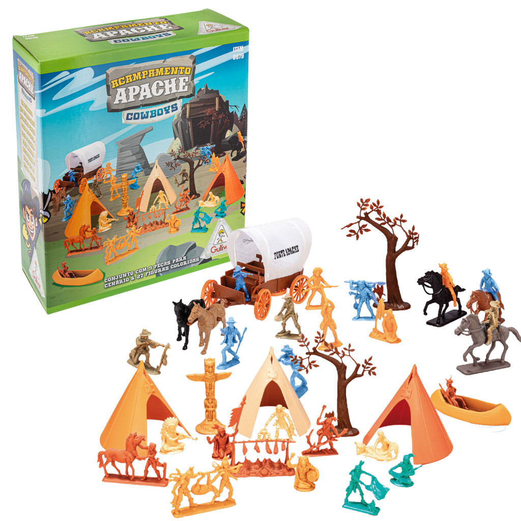 Acampamento Apache Cowboys Brinquedo Infantil Velho Oeste | Shopee Brasil