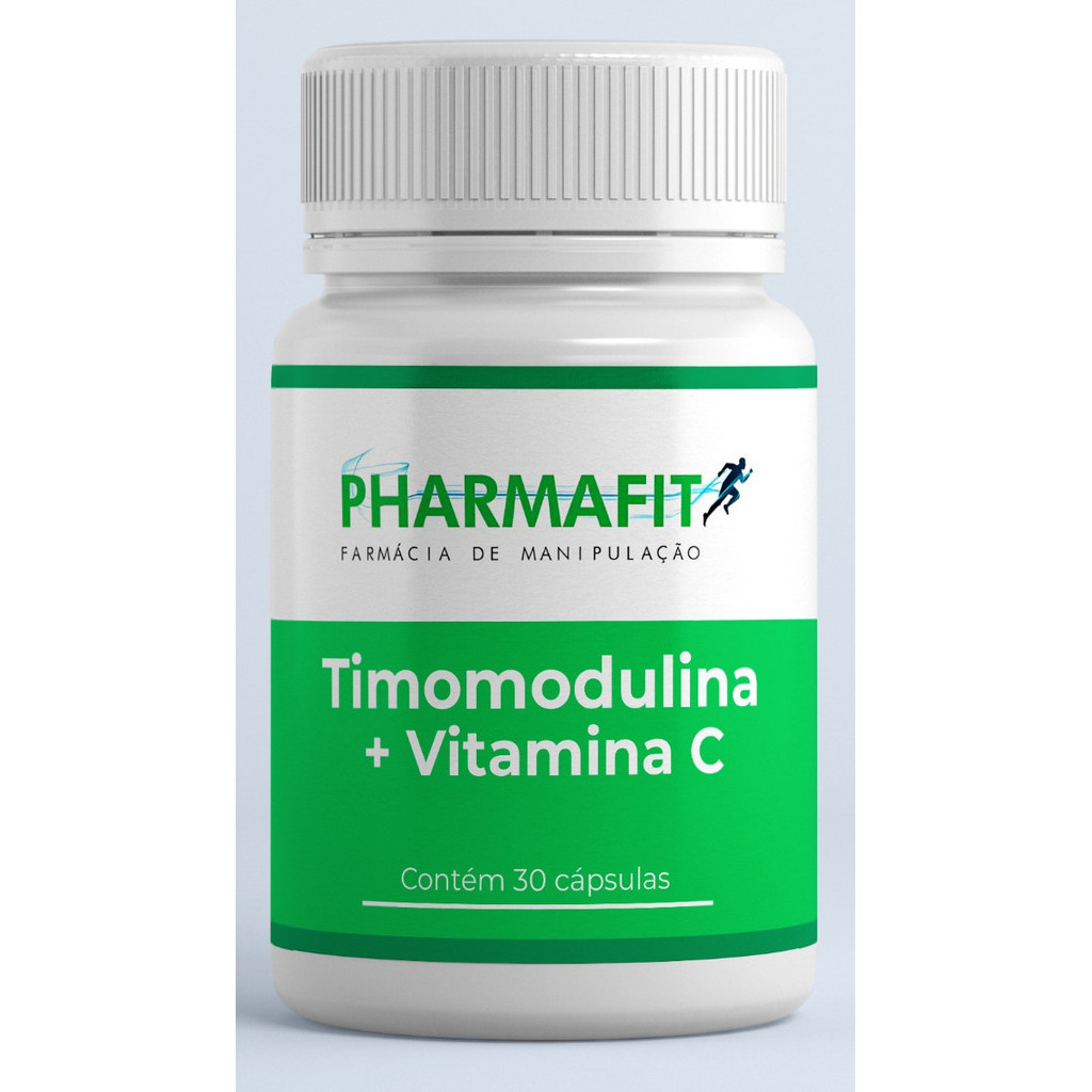 Timomodulina 80mg + Vitamina C 500mg com 30 capsulas | Shopee Brasil