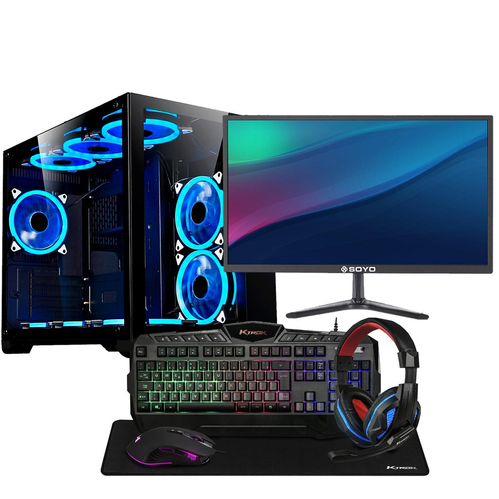PC Gamer Core I7-12400F RTX 3050 6GB 16GB RAM SSD 480GB 700W Monitor 21 ...