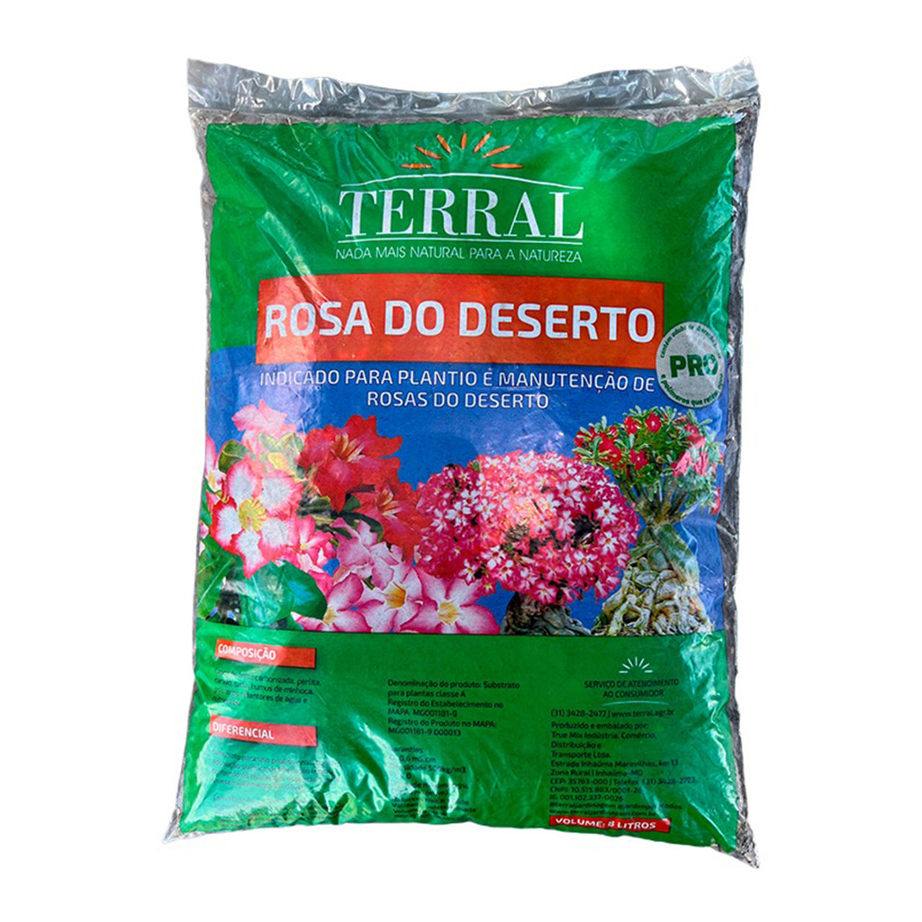 Substrato Terral PRO Rosa do Deserto (8L) | Shopee Brasil
