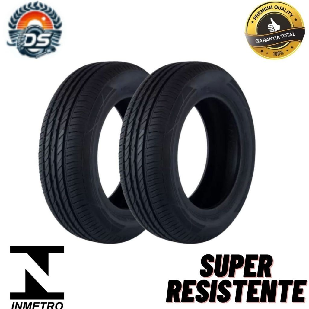 Kit 2 Pneu Aro 15 - 195/65 R15 Remold Linha Premium Com Garantia Inmetro Pneu | Shopee Brasil