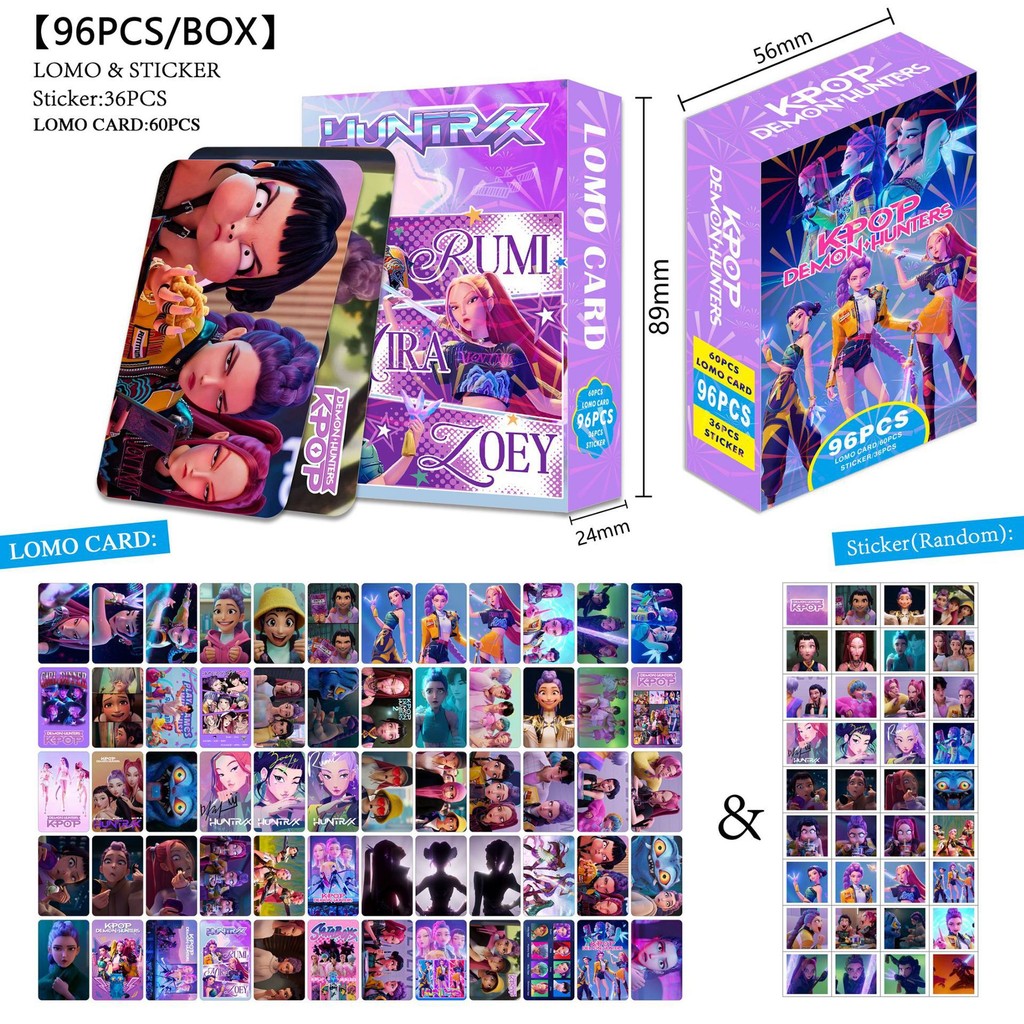 30-92pcs Manhwa Manga K-Pop : Demon Hunters Laser Holográfico Lomo Cards Saja Boys Baby Romance ...