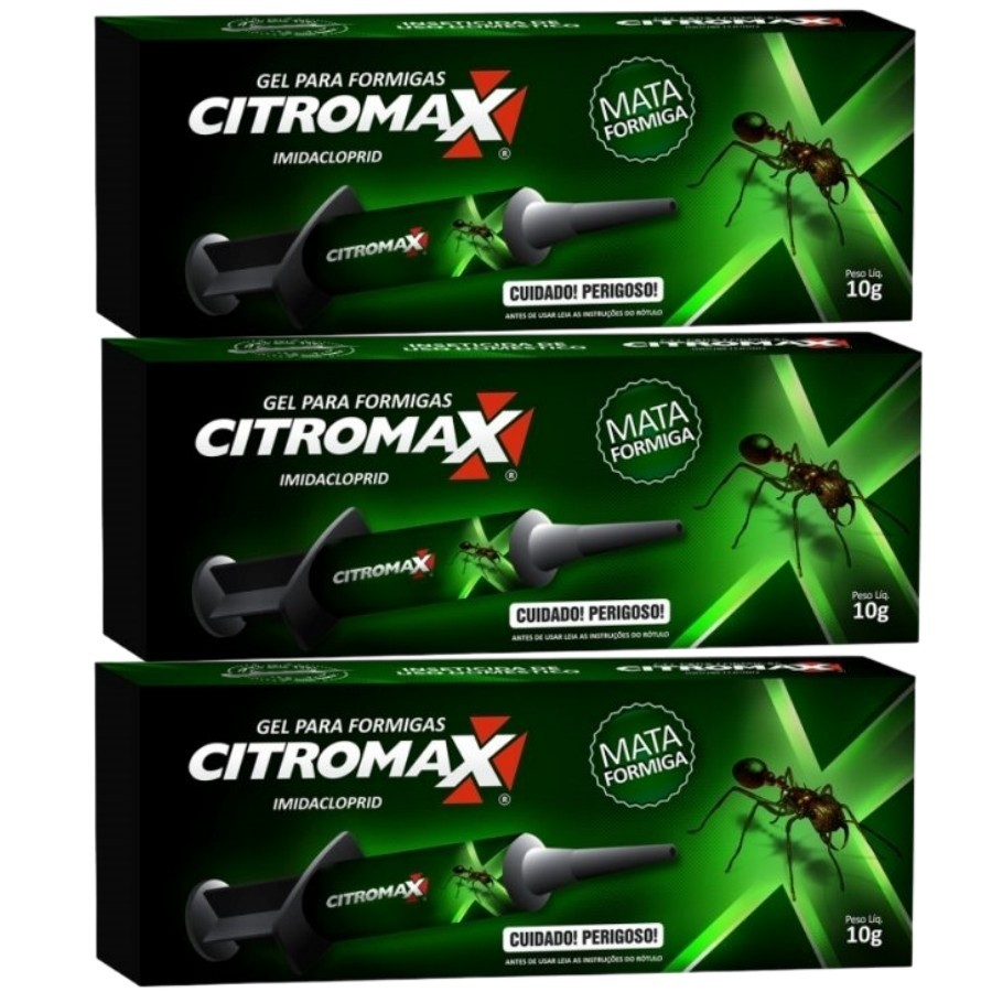 3 Formicida Gel para Formigas Super atrativa Citromax 10g | Shopee Brasil