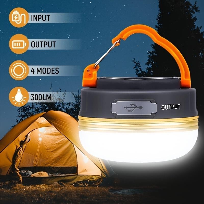 Lanterna recarregável LED Camping com Magnet Base Tent Luz portátil ...
