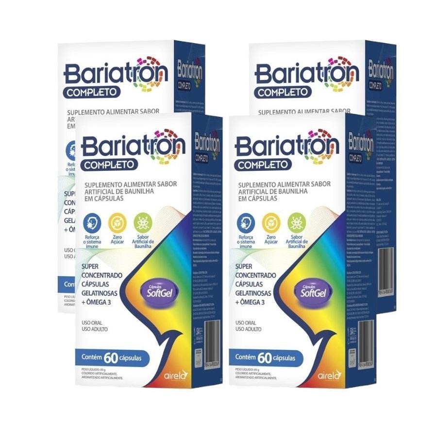 Kit Bariatron Completo Baunilha Com 4Un De 60 Cápsulas | Shopee Brasil