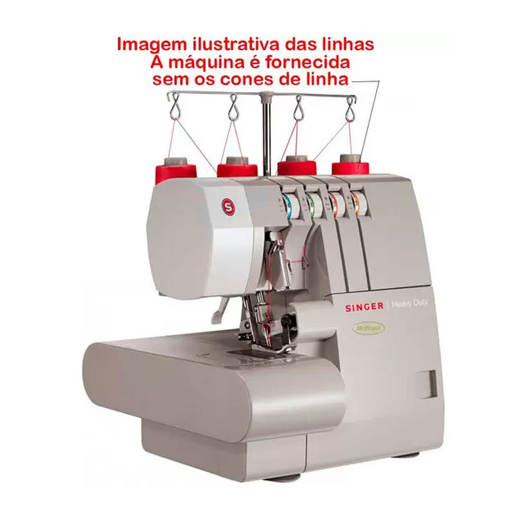 Máquina de Costura Ultralock Singer Heavy Duty 14HD854 Super Rápida ...