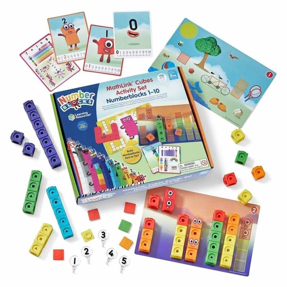 Learning Resources Numberblocks MathLink Cubes 1-10 Activity Set by ...