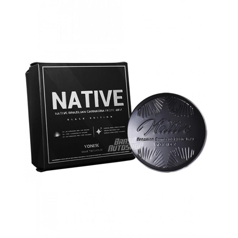 Cera de Carnaúba Para Carros Escuros Native Paste Wax Black Edition ...