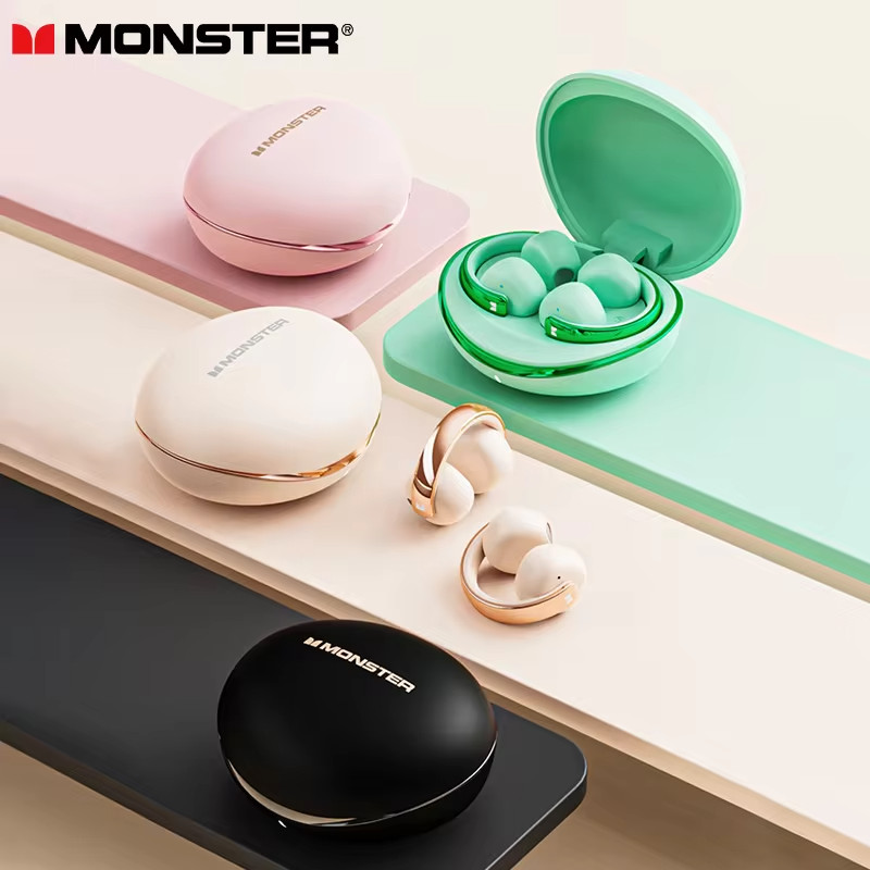 Monster XKT30 Wireless BT 5.4 Earbuds Tipo Clipe Auricular HIFI Longa ...