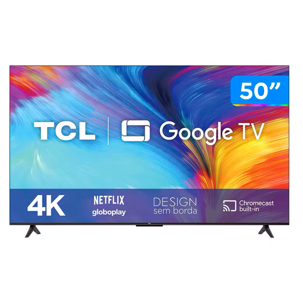TV TCL 50 Polegadas 201D P635 LED Full HD 4K Google TV Bluetooth Wifi | Shopee Brasil